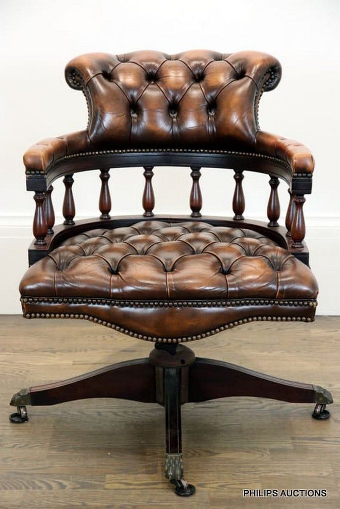 Vintage Canadian Captain's Desk Chair - Zother - Furniture - Post 1950