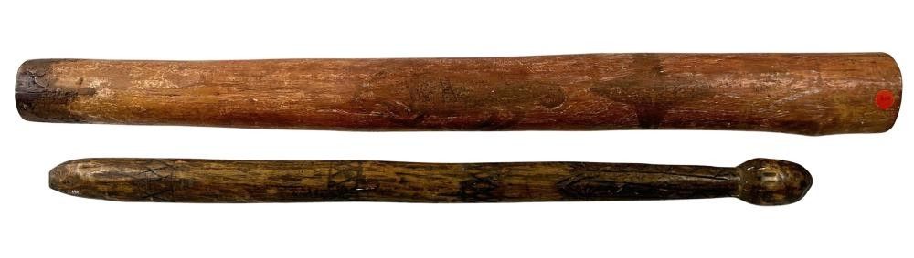 Aboriginal Artifacts: Digging Stick and Didgeridoo, 1920s Australia ...