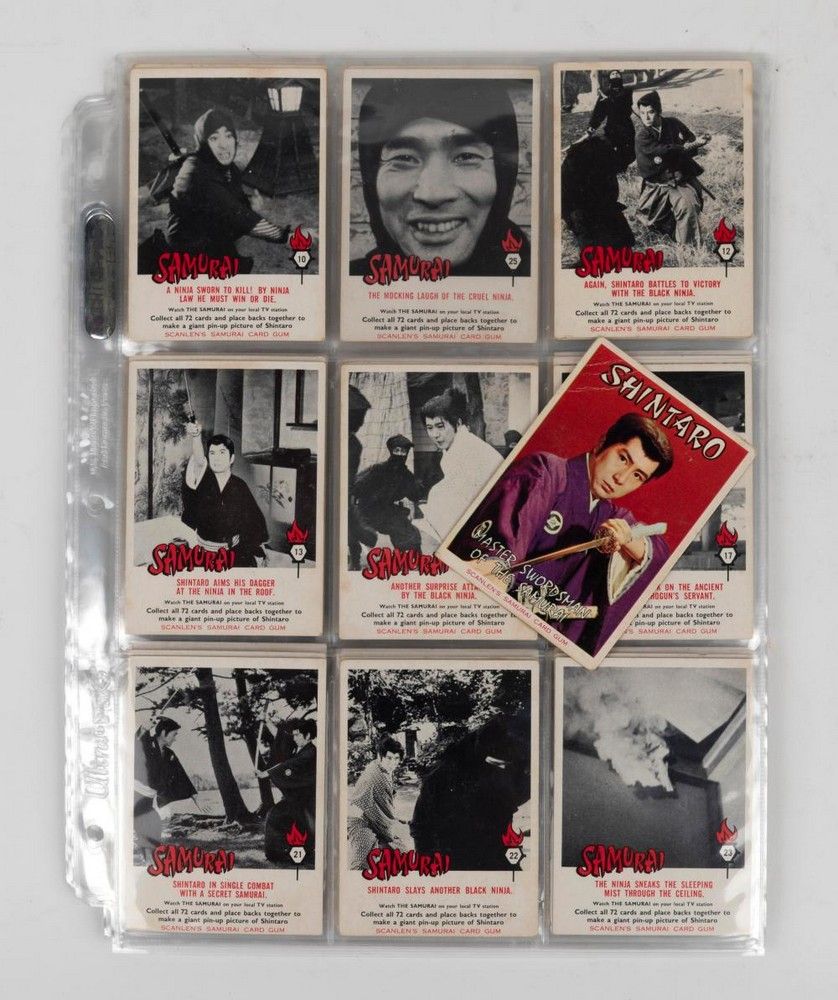 1964 Scanlen's 'Samurai' Series Trading Cards Collection - Rare Master ...