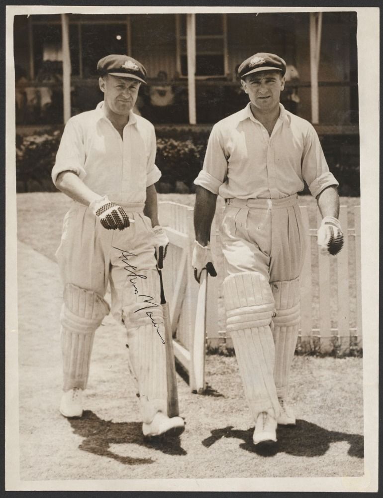 Legendary Australian Openers Morris and Barnes at Brisbane Test ...