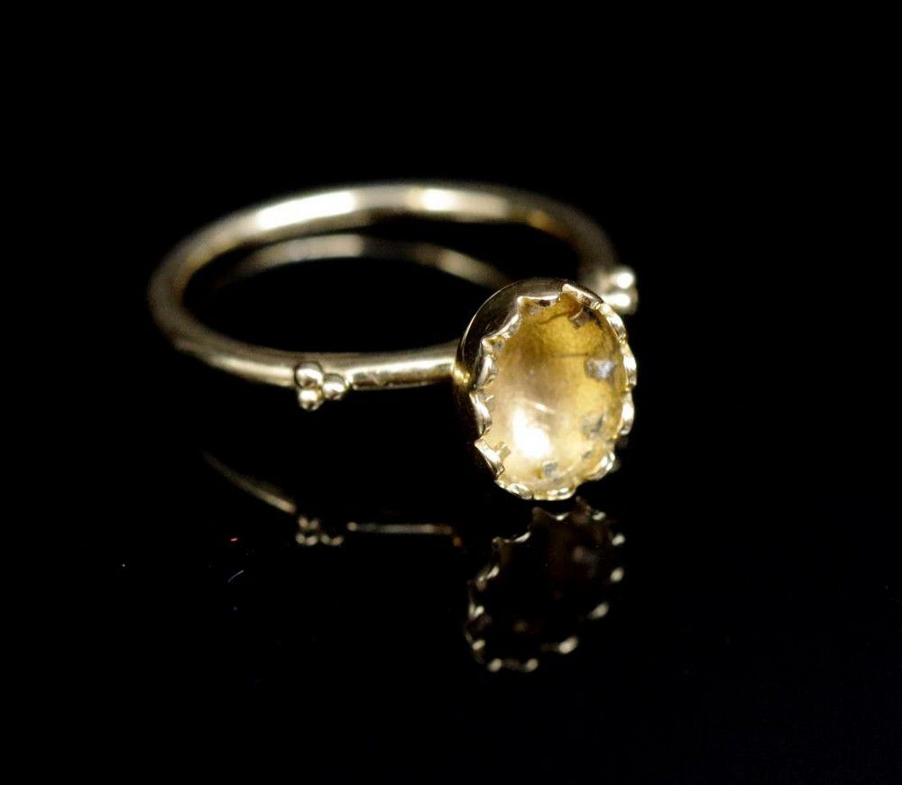 14ct Yellow Gold Ring with Empty Setting - Size L - Rings - Jewellery