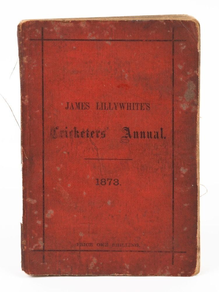 1873 Lillywhite's Cricketers' Annual with J.H. Stainton signature ...