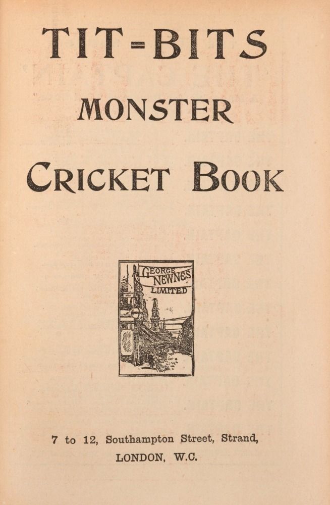 Monster Cricket Book: Play, Players, Averages, Fixtures 1899 - Sporting ...