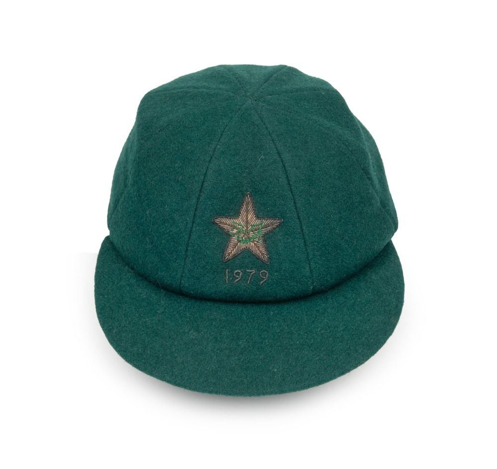 Wasim Raja's Pakistan Test Cricket Team Cap, 1979, Shaheen Karachi ...