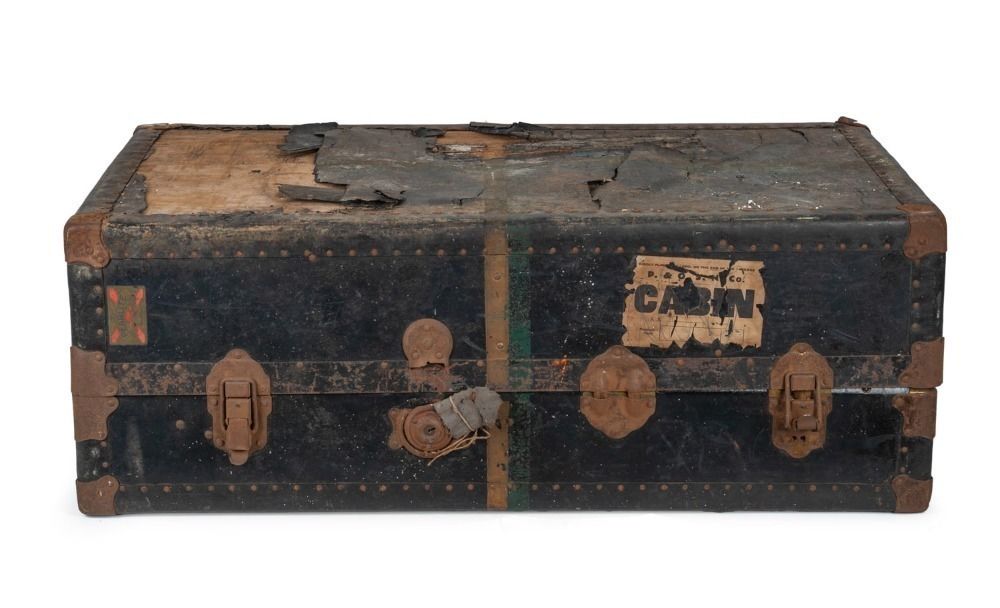 Ernie Bromley's 1934 England Tour Metal-Bound Cabin Trunk - Sporting ...