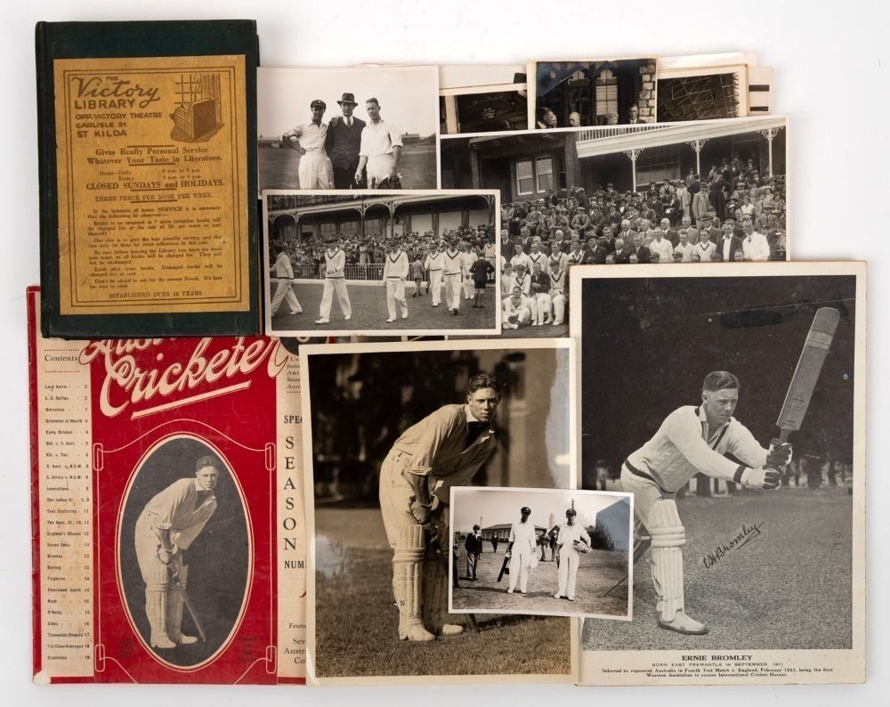 Ernie Bromley: 1934 Australian Cricket Tour to England Collection ...