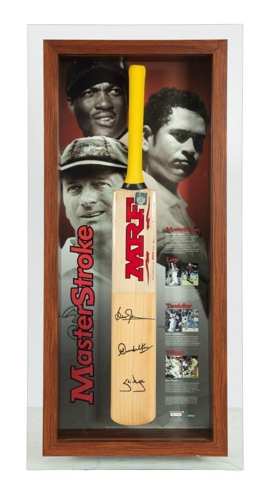 Cricket Legends: Signed Bat with Photos and Career Details - Sporting ...