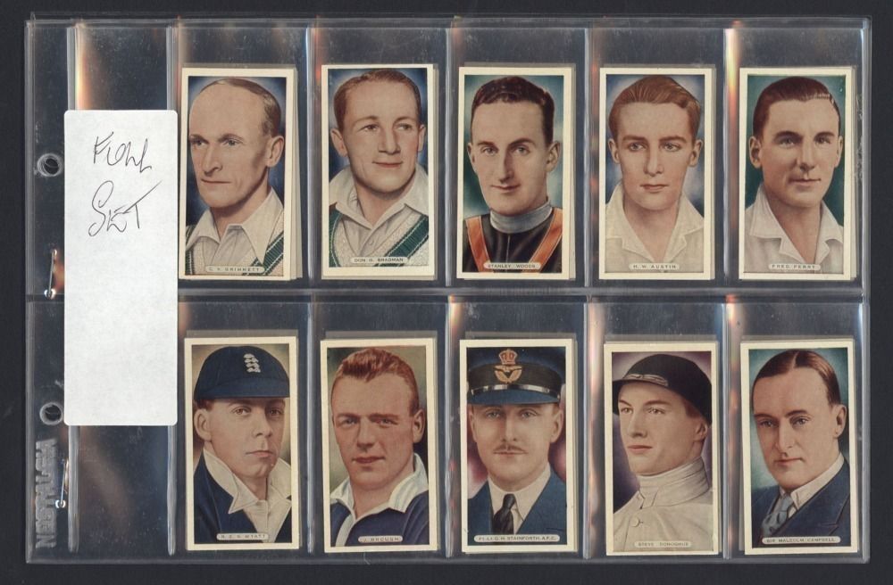 1935 State Express 333 Cigarettes 'Sports Champions' Complete Set ...