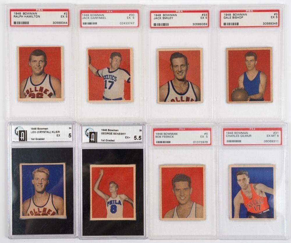 1948 Bowman Basketball Cards: Graded 5-6, Including Ralph Hamilton ...