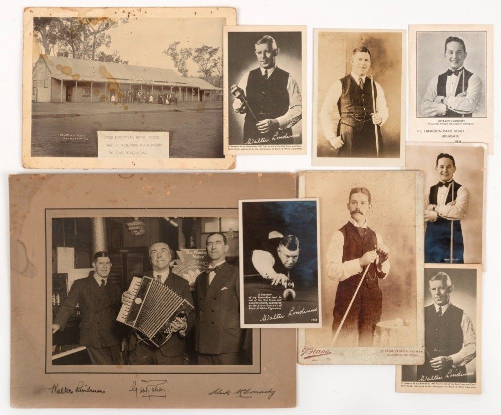 Lindrum Family Photographs, Postcards, and Donnybrook Hotel Memorabilia ...