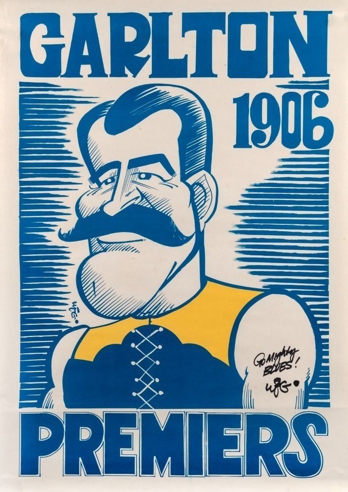 Carlton Premiership Weg Poster Collection: Signed by the Artist ...