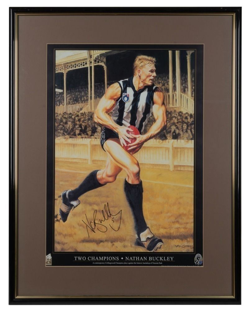 Buckley and Cooper Limited Edition Signed Collingwood Star Print ...