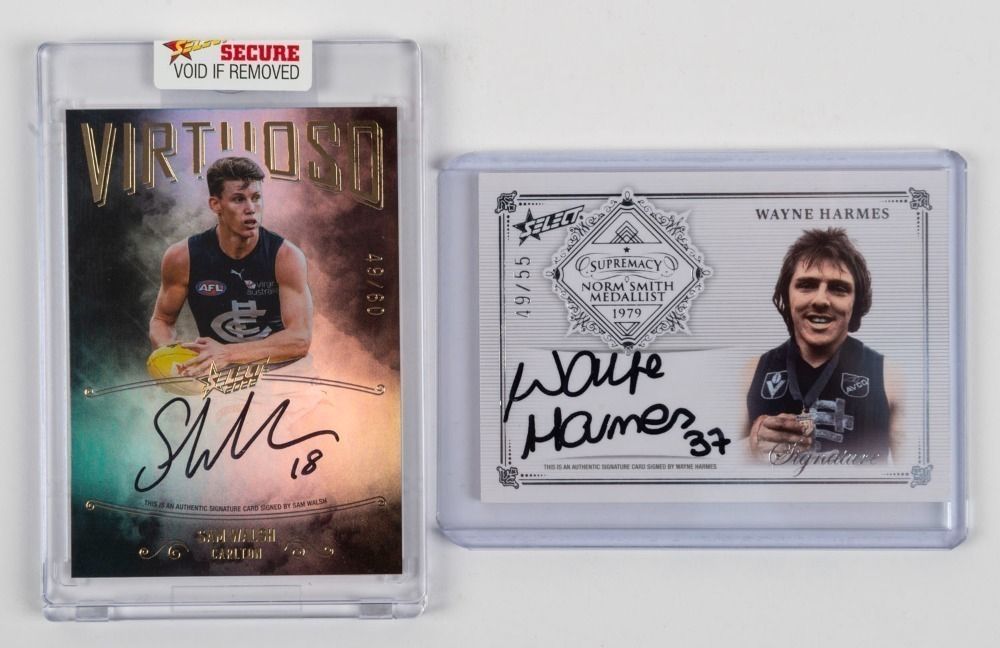 Sam Walsh Virtuoso & Wayne Harmes Supremacy Signature Cards (Dual ...