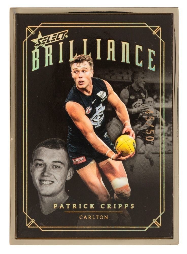 Carlton Patrick Cripps 2020 Select Brilliance Gold Card in Box ...