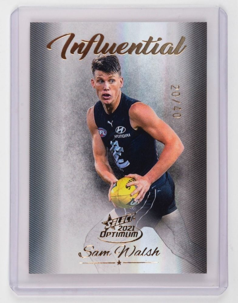 Sam Walsh Limited-Edition IC3 Card #20/40: 2021 Influential Select ...