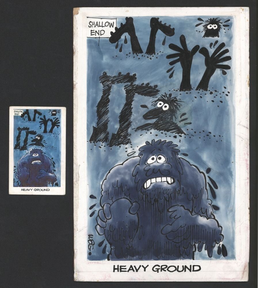 Heavy Ground Footy Fever Card with Original Artwork by Weg - Sporting ...