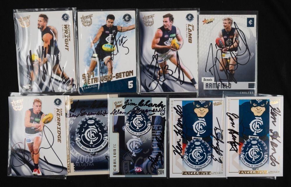 Signed Carlton Cards Collection 2002-2017: Jed Lamb, Dennis Armfield ...