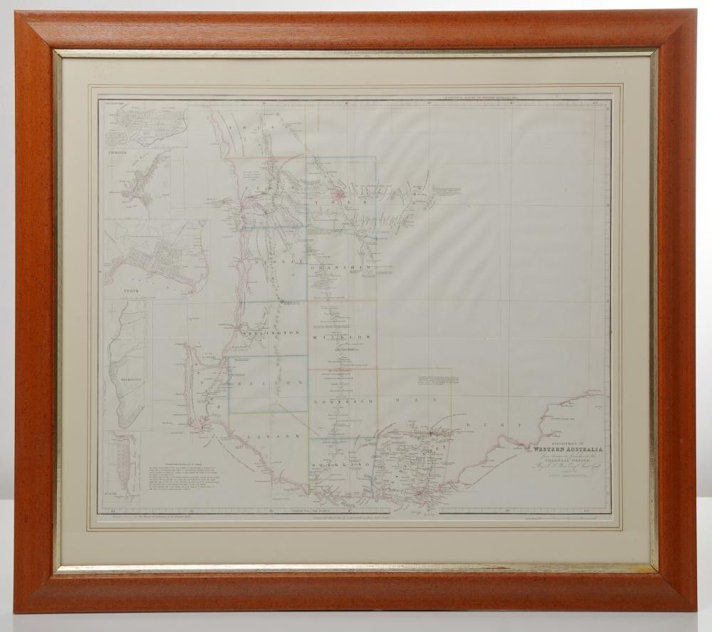 Discoveries in Western Australia: J.J. Roe's Exploration Map (1838 ...