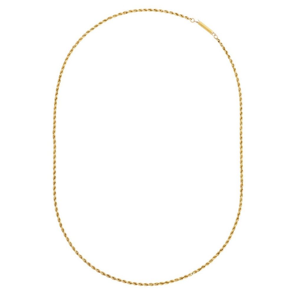 18ct Gold Twisted Rope Chain, 520mm, 9.8g - Necklace/Chain - Jewellery