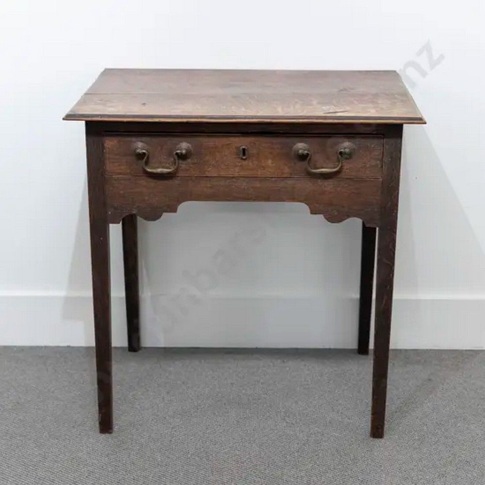 Geo III Oak Side Table with Neat Proportions - Tables - Side and ...