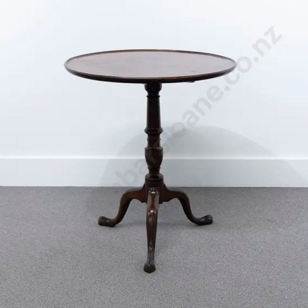 Geo III Mahogany Circular Snap Top Wine Table, 60cm Diameter - Tables ...