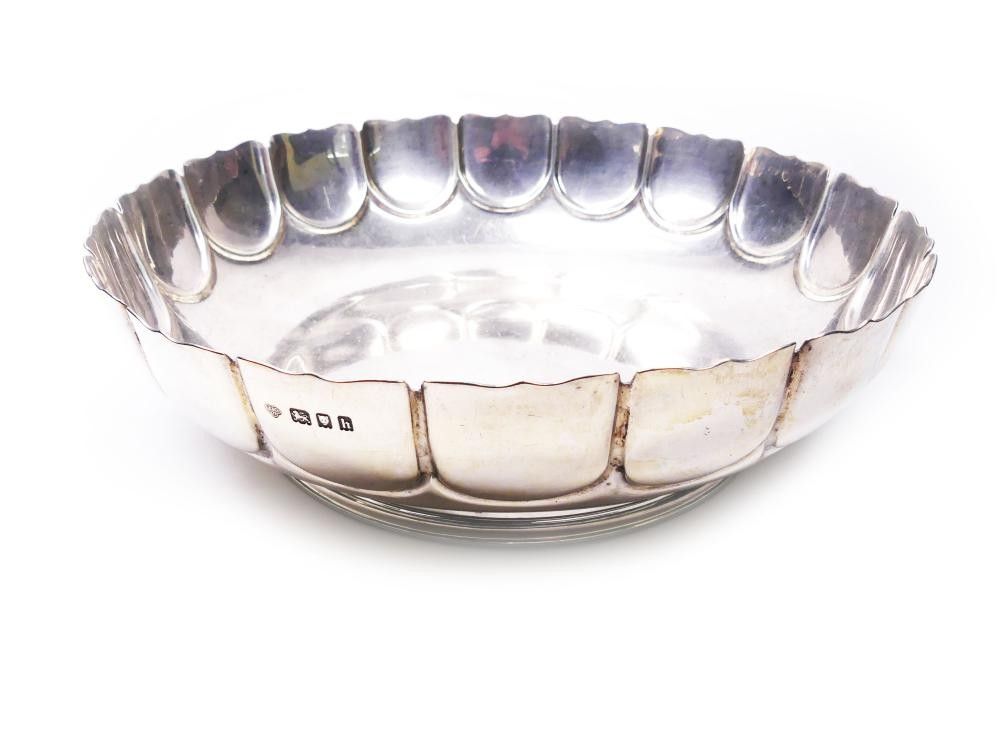 Sterling Silver Scalloped Bowl by Goldsmiths & Silversmiths Co - Bowls ...