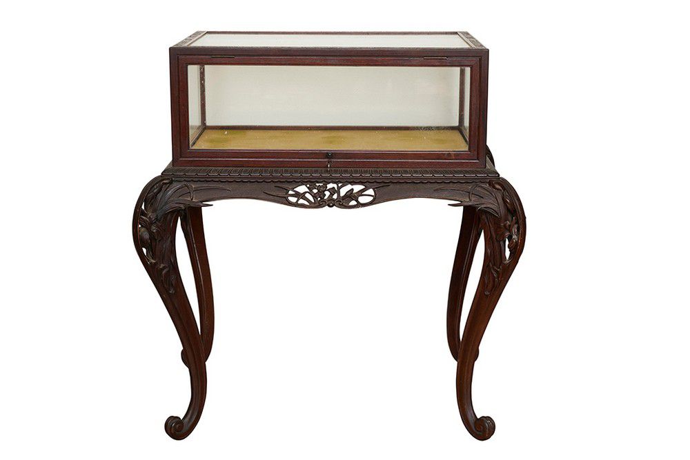 Japanese Hardwood Display Table/Vitrine - Furniture - Oriental