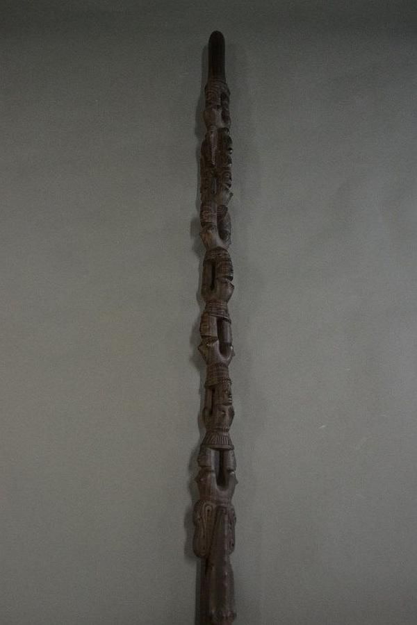 African Fertility Stick - 120cm Carved Wood - African - Tribal