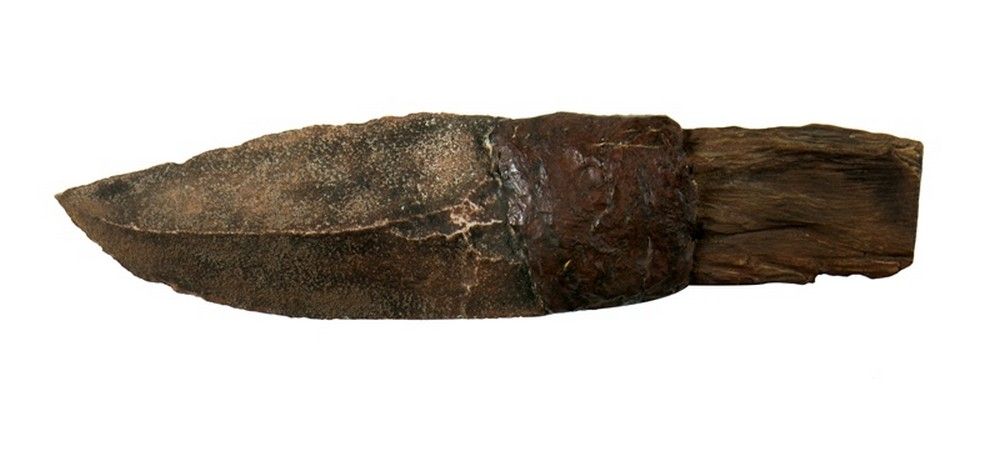 Aboriginal Stone Knife with Hardwood Handle, Florina Station Collection ...