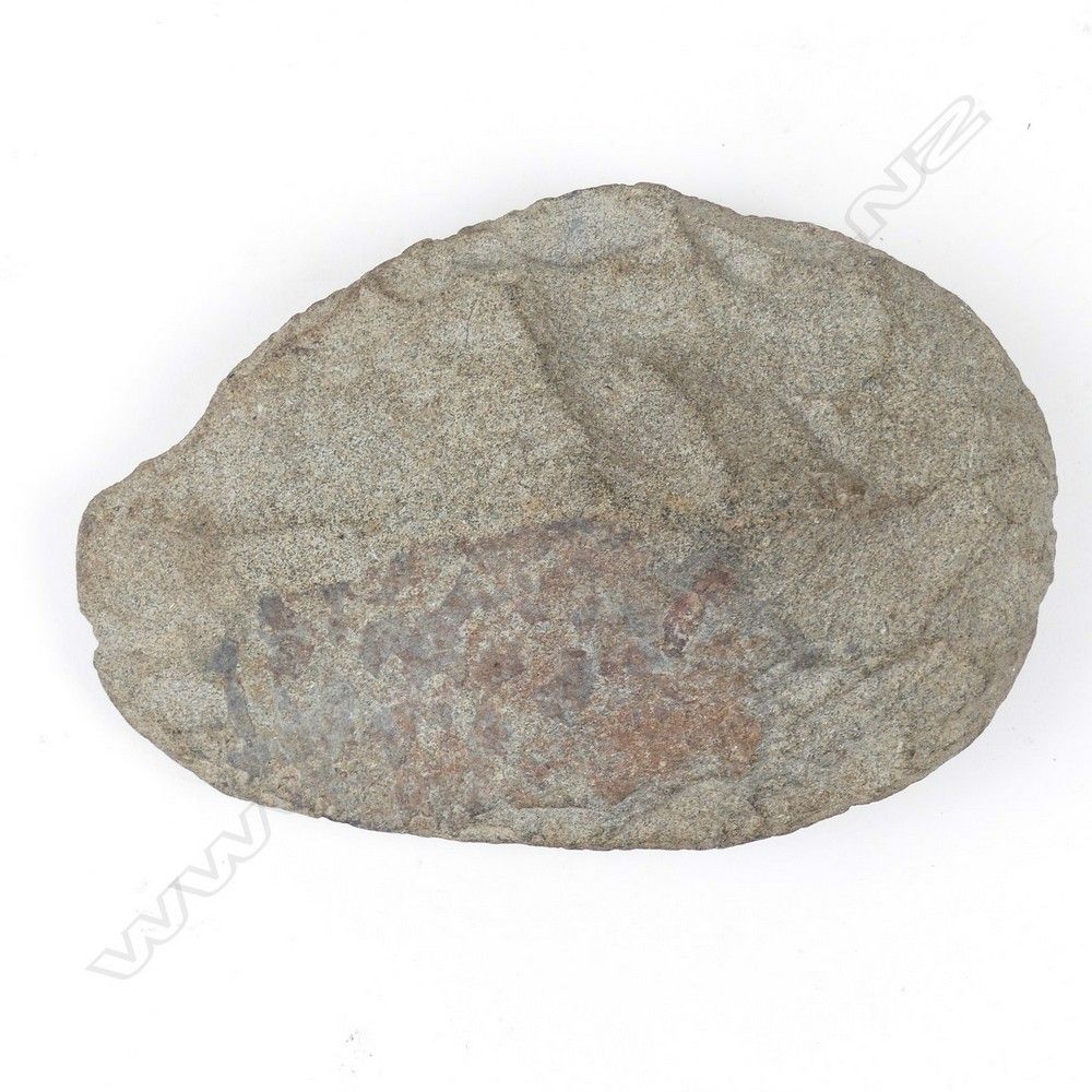 Ancient Aboriginal Stone Hand Axe: Flaked Oval Form, 14cm Length ...