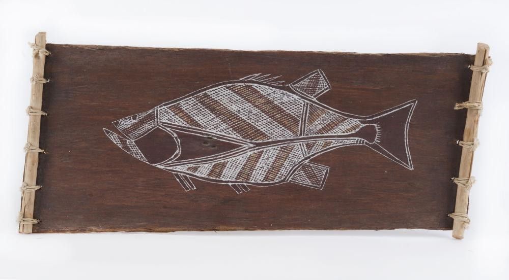 Salt Water Bream by Bobby Barrdjaray Nganjmira, Oenpelli Art Label ...