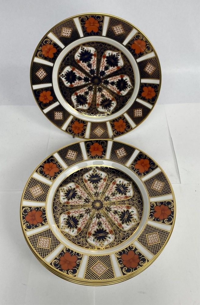 Set of Eight Royal Crown Derby Imari Plates, 21.5cm - Royal Crown Derby ...
