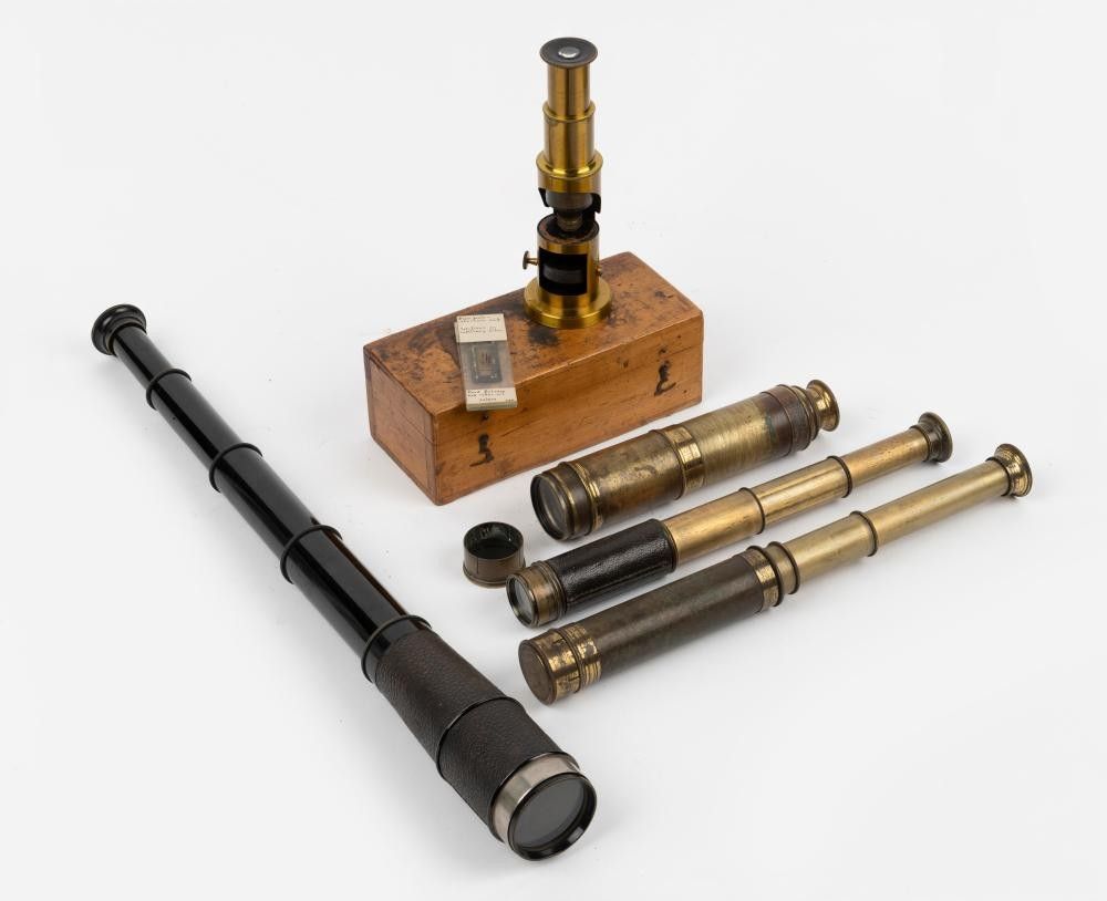 Victorian Microscope Set with Telescopes, 19th/20th Century - Optical ...
