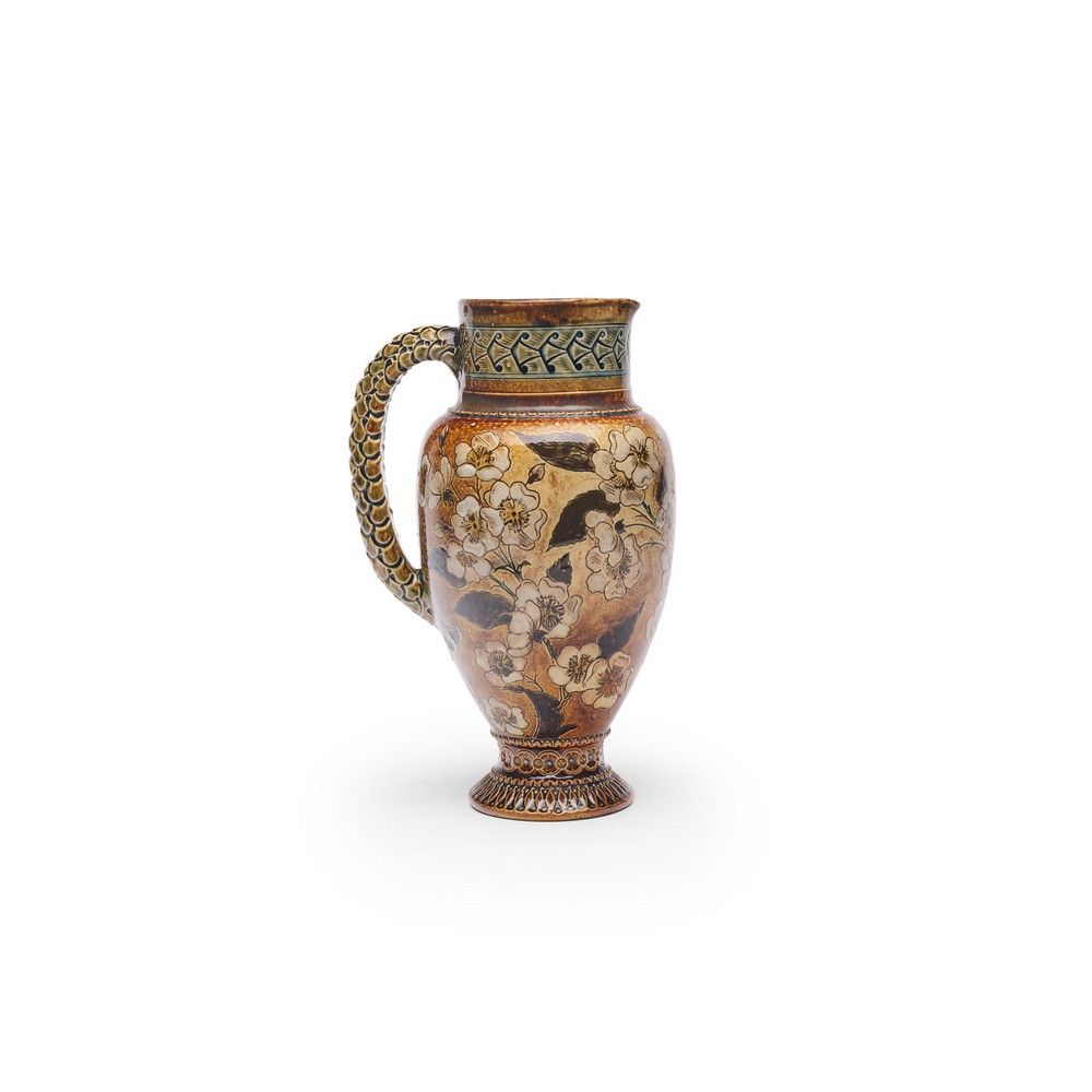 Martin Brothers Stoneware Pitcher with Apple Blossoms, 1882 - Martin ...