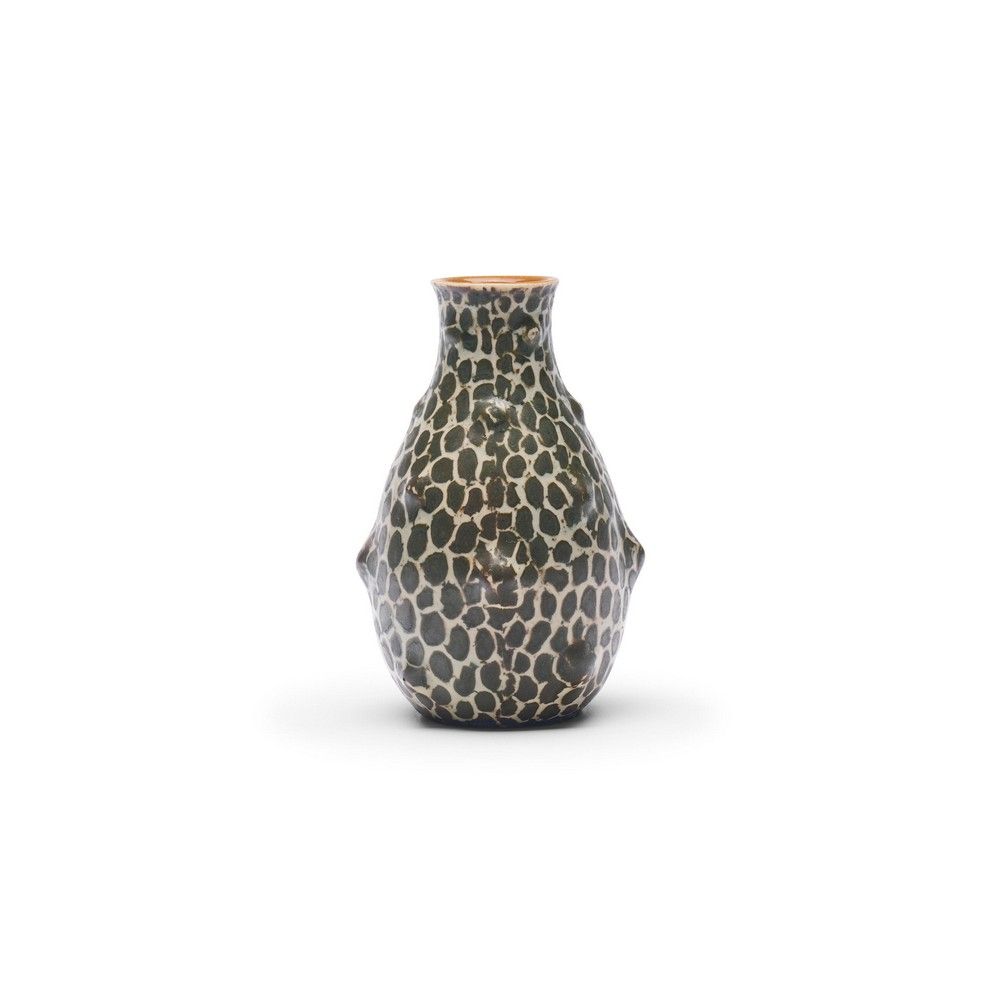 Martin Brothers Stoneware Gourd Vase, Dated 1901, Miniature Form ...