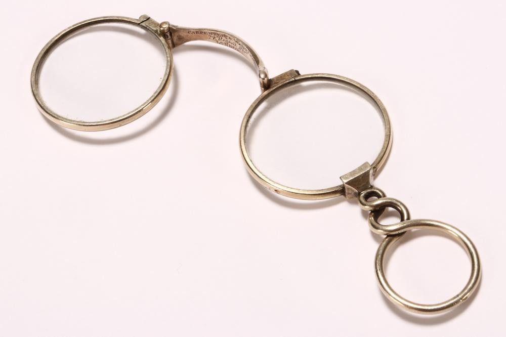 19th Century English 9ct Gold Pince Nez Glasses, London Marked ...