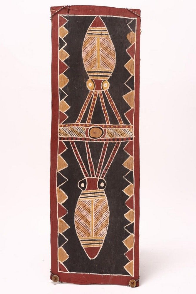 Squid: Aboriginal Bark Painting by Djamina Gurruwiwi, 1986 - Aboriginal ...