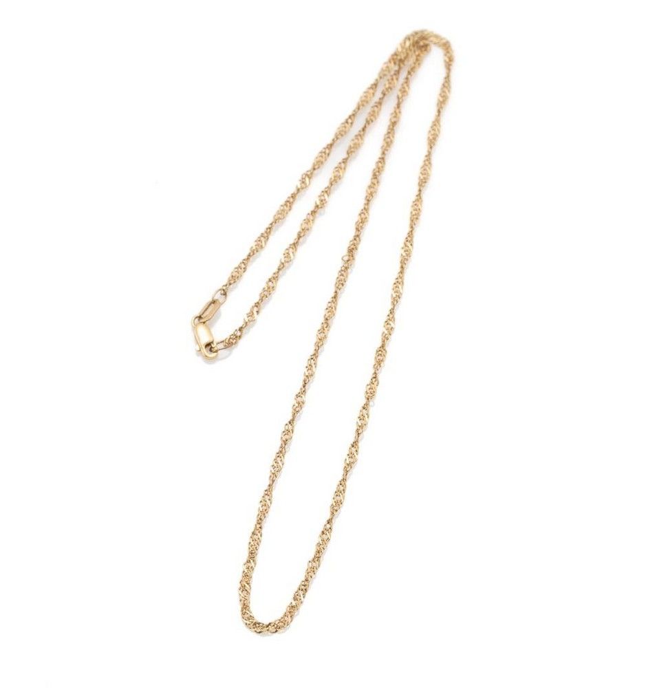 9ct Gold Twisted Cable Link Chain with Parrot Clasp - Necklace/Chain ...