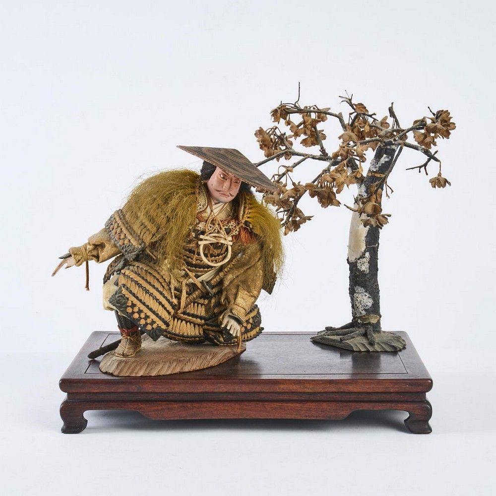 Crouching Samurai Musha Doll from Edo/Meiji Period, c1860 - Zother ...