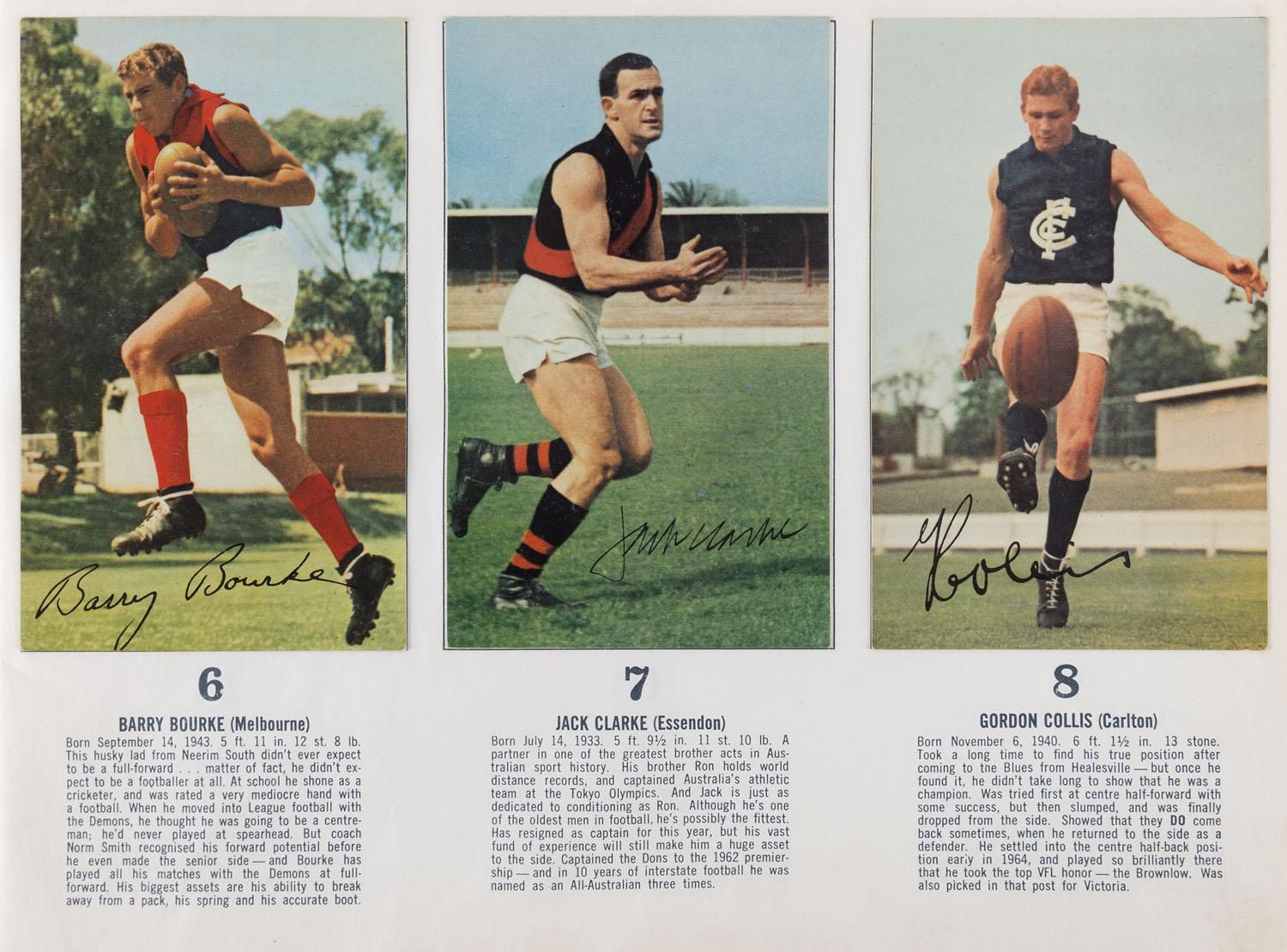 1965 Footy Photos Complete Series in Special Album - Sporting - AFL/VFL ...