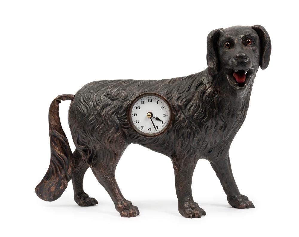 Animated German Cast Iron Dog Clock - Clocks - Zother - Horology ...