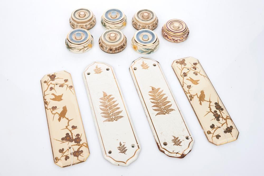 Victorian Ceramic Bell Pushes and Door Plates Collection - Structural ...