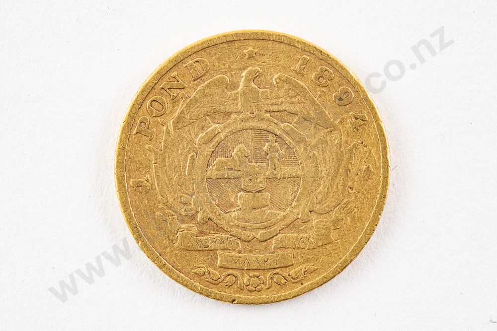 1894 Gold 1 Pond Coin with Wear - Coins - Numismatics, Stamps & Scrip