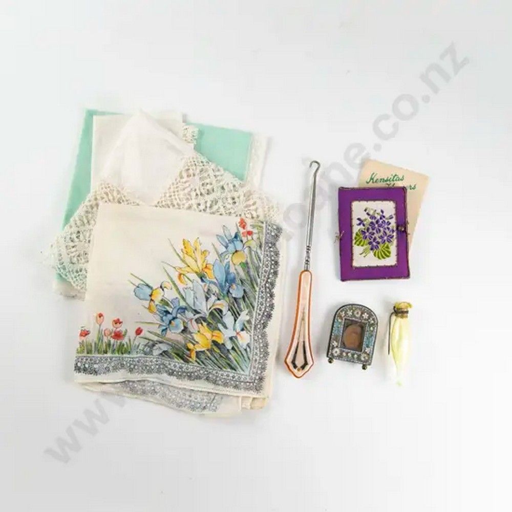 Elegant Accessories: Lace, Silk, Mosaic, Glass, Art Deco Treasures ...
