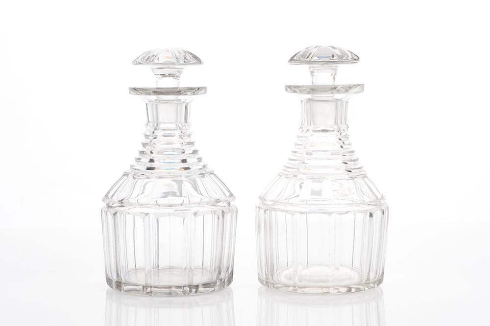 George III cut glass mallet decanters, English circa 1820 - Alcohol ...