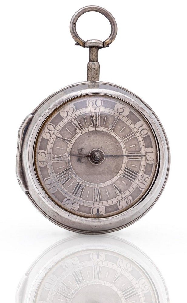 Simon de Charmes Silver Pair-Cased Pocket Watch, English Circa 1705 ...