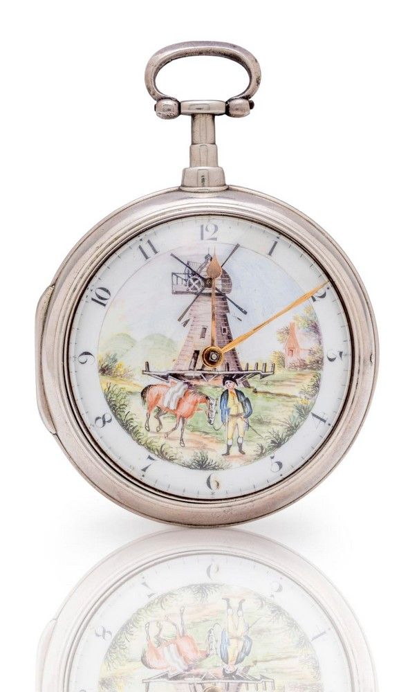 Enamelled Farmer's Pocket Watch by John Martin, English Circa 1803 ...