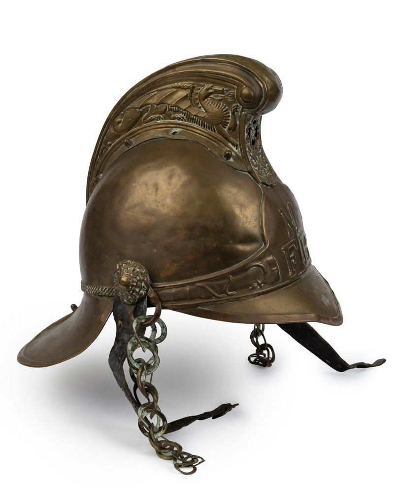 Metropolitan Fire Brigade Brass Helmet with Original Leather Insert ...