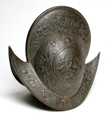 Bronze Spanish Morion Helmet with Heroic Relief Decorations - Headwear ...