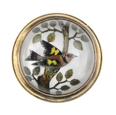 A Victorian reverse intaglio crystal tie tac (pin), circa 1870… - Stick ...